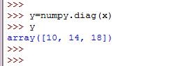 numpy函数：[17]diag函数 | DataSense